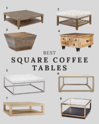 Best Square Coffee Tables to Elevate Your Home Decor - Farmhousehub