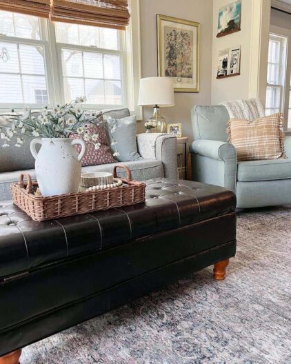 26 Gorgeous Ottoman Coffee Tables - Farmhousehub