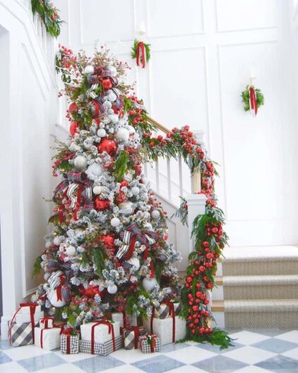 15 Best Flocked Christmas Tree Decor Ideas - Farmhousehub