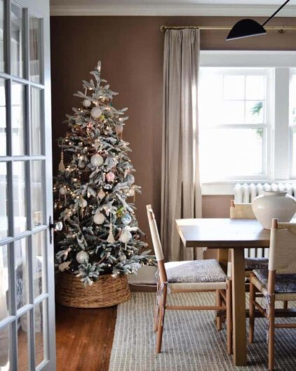 17 Best Flocked Christmas Tree Decor Ideas - Farmhousehub