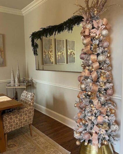 Pencil Christmas Tree Decor Ideas Perfect for Small Spaces - Farmhousehub