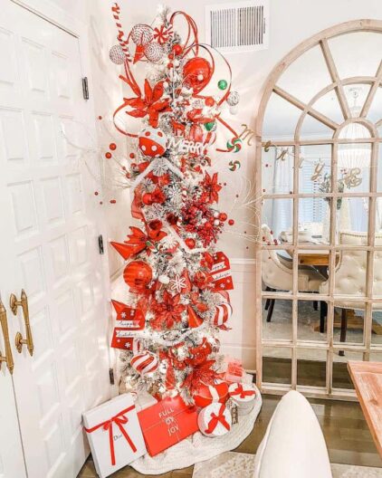 Pencil Christmas Tree Decor Ideas Perfect for Small Spaces - Farmhousehub