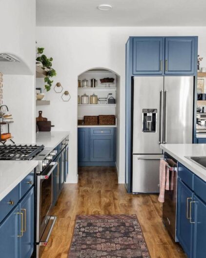 8 Blue Kitchen Cabinet Ideas That Feel Fresh and Timeless - Farmhousehub