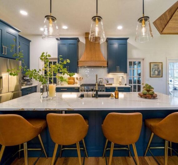 8 Blue Kitchen Cabinet Ideas That Feel Fresh and Timeless - Farmhousehub